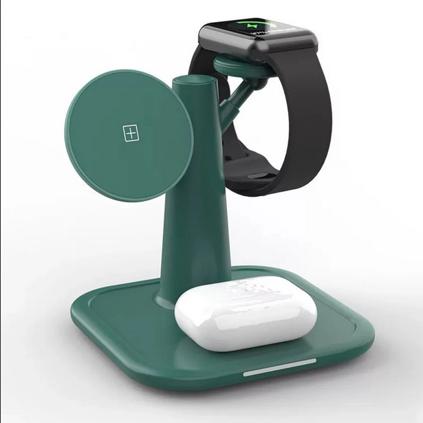 Modern Tree 15W Magnetic Wireless Charger Stand For Apple products 3 in ...